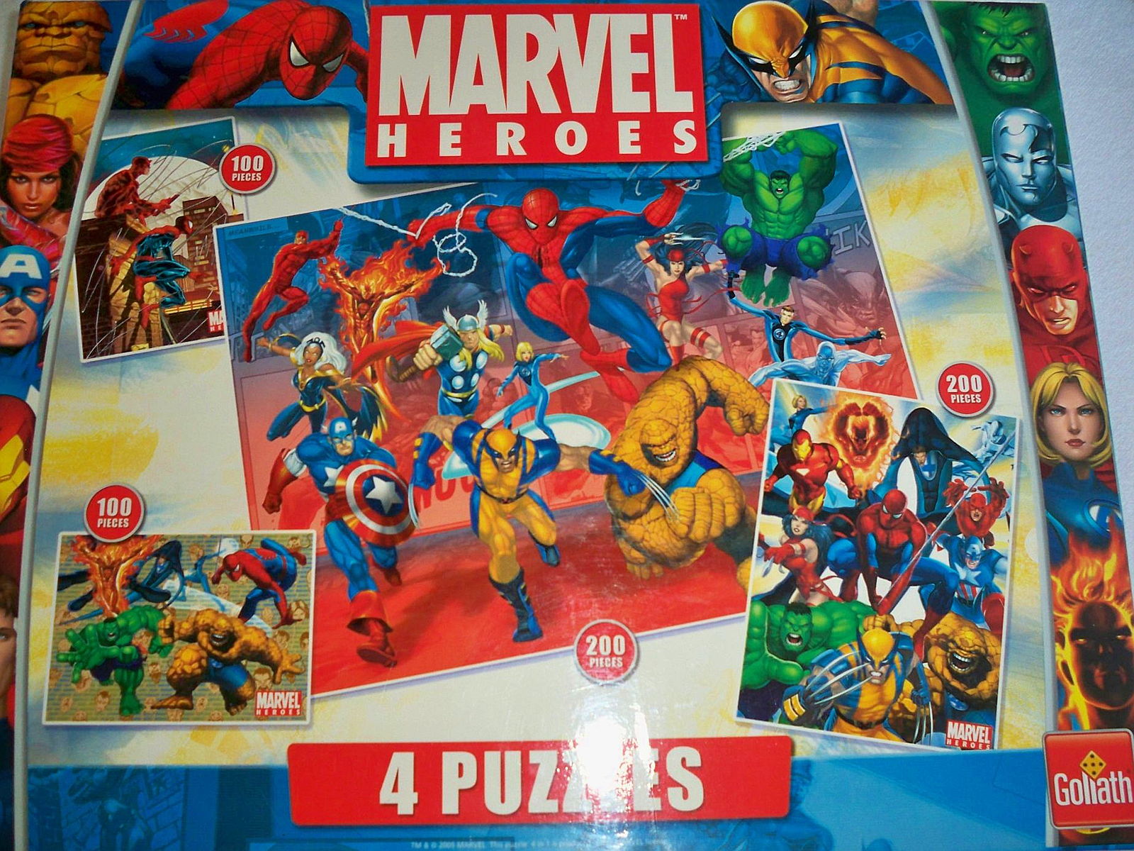 Vends puzzles 4 en 1 "MARVEL HEROES" Complets marque "GOLIATH" Neufs ...